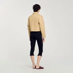 Sandro Short Jacket With Rhinestone Details