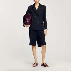 Sandro Double-breasted Suit Jacket - Black