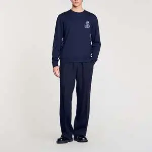 Sandro Milano Knit Jacket With Snake Patch