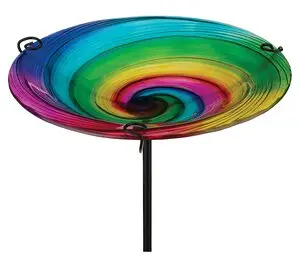 REGAL ART & GIFT Birdbath/feeder Stake Rainbo W - One-color