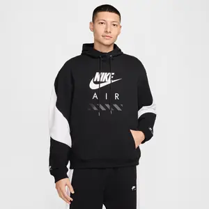 Nike Air Fleece Pullover Hoodie - Black