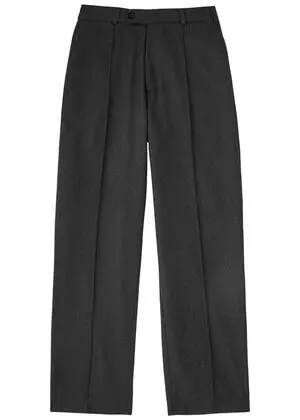 ABOUT:BLANK Straight-leg Woven Trousers - Charcoal