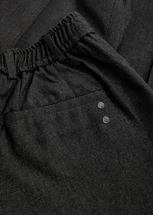 ABOUT:BLANK Straight-leg Woven Trousers - Charcoal