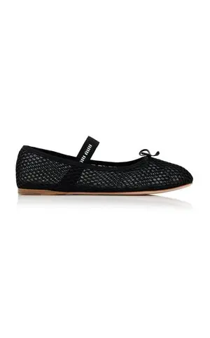 Miu Miu Netted Ballerinas