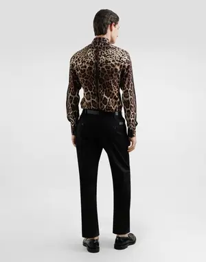 Dolce & Gabbana Cotton Shirt With Leopard - Print