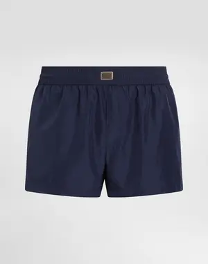 Dolce & Gabbana Short Swim Trunks With Tag - Blue