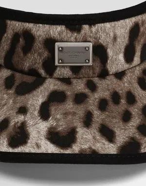 Dolce & Gabbana Leopard Cotton Visor With Logo - Print