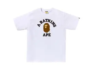 BAPE College Tee Shirt - White