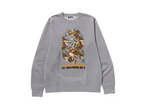 A BATHING APE X Grip Swany Crewneck Sweatshirt - Grey