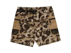 A BATHING APE BAPE X Grip Swany GR Camo Fireproof Gear Buggy Shorts - Beige