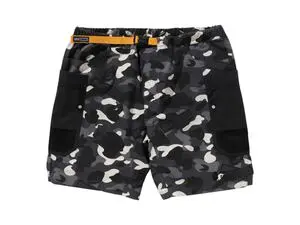 A BATHING APE BAPE X Grip Swany GR Camo Fireproof Gear Buggy Shorts - Black