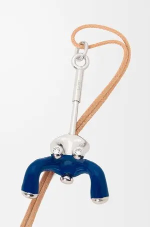Loewe LOEWE Seated Acrobat Pendant Silver/blue