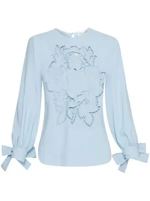 Oscar De La Renta Button Up Blouses
