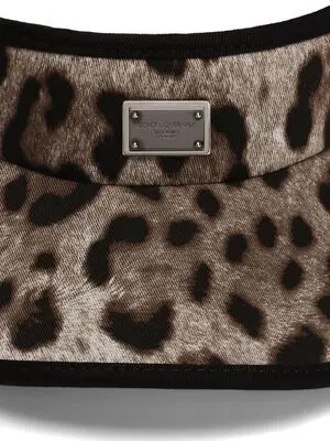 Dolce & Gabbana Leopard Printed Visor - Brown