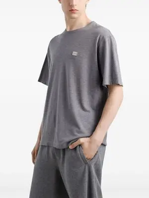 Dolce & Gabbana Logo-plaque Cotton T-shirt - Black