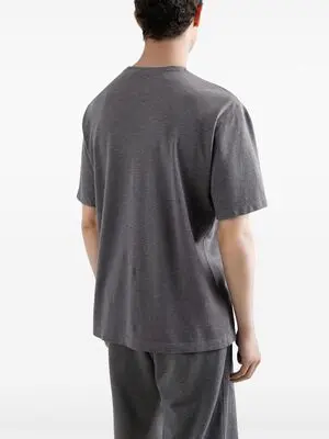 Dolce & Gabbana Logo-plaque Cotton T-shirt - Black