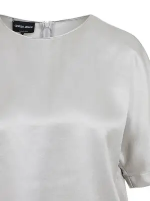 Giorgio Armani Satin Blouse - Grey