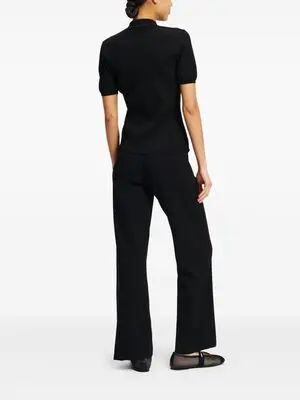 Karl Lagerfeld Logo-engraved Button Trousers