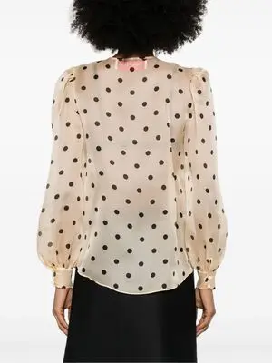 Valentino Garavani Polka Dot Blouse - Neutrals
