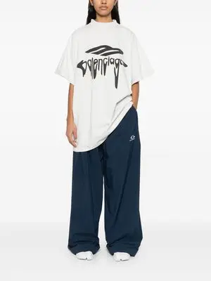 Balenciaga 3b Liquified Oversize T-shirt - Grey