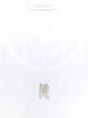 Rabanne Logo-plaque Tank Top