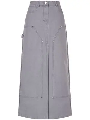 STUDIO TOMBOY Cotton Midi Skirt - Blue