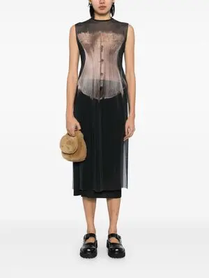 IA LONDON Graphic-print Midi Dress