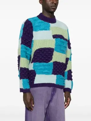 BONSAI Intarsia-knit Crew-neck Sweater