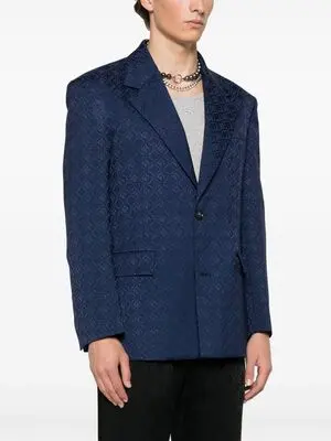 MARINE SERRE Moon Diamond Jacquard Blazer
