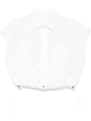 Sacai Logo-embroidered Shirt - White