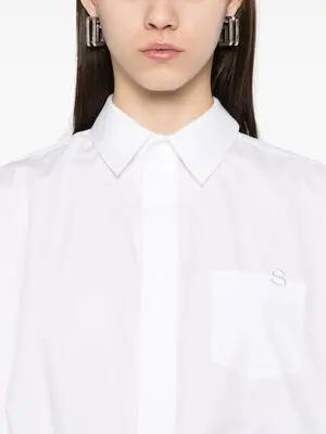 Sacai Logo-embroidered Shirt