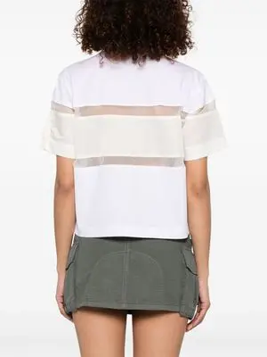 Sacai Contrast-panel T-shirt