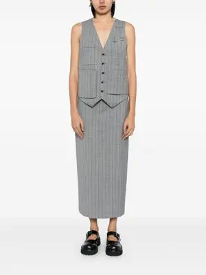 Moschino Checked Waistcoat