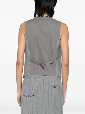 Moschino Checked Waistcoat