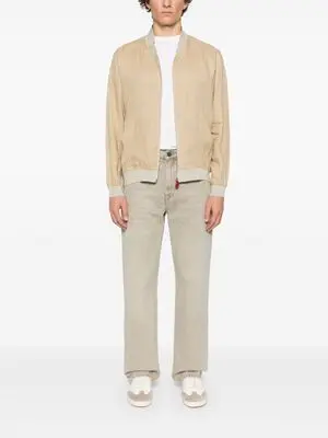 Kiton Linen Bomber Jacket