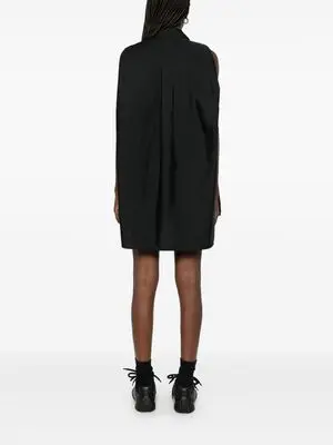 Sacai Sleeveless Mini Shirt Dress - Black