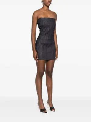 MUGLER Strapless Mini Dress - Black