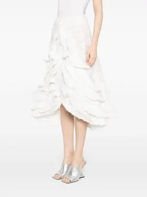 Maticevski Feathery Swing Skirt