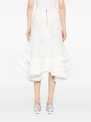 Maticevski Feathery Swing Skirt