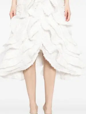 Maticevski Feathery Swing Skirt