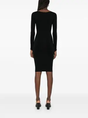 ANDREĀDAMO Sculpting Jersey Midi Dress - Black