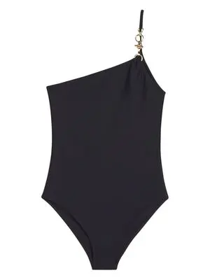 LANVIN Lanvin One-Shoulder Swimsuit Black