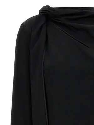 Givenchy Bow-detail Draped Blouse