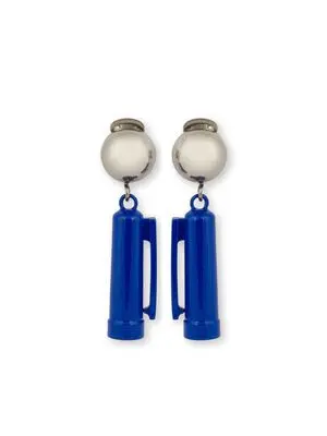 Moschino Drop Clip-on Earrings - Blue