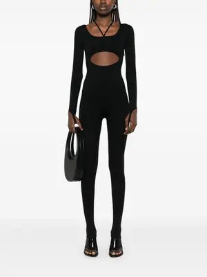 ANDREĀDAMO Sculpting Jersey Jumpsuit - Black