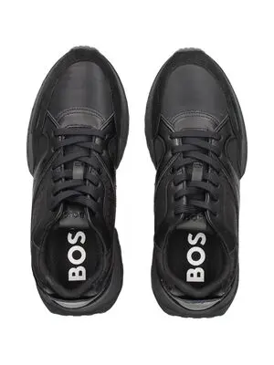 BOSS Mixed-material Trainers With Mesh And Leather
