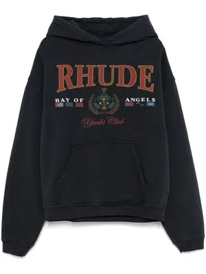 Rhude Bay Of Angels Yacht Hoodie - Black