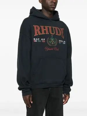 Rhude Bay Of Angels Yacht Hoodie - Black