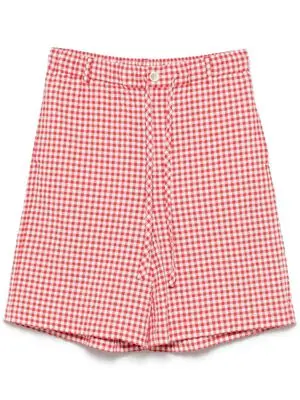 Marni Gingham Seersucker Shorts