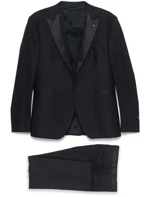 Tagliatore Single-breasted Dinner Suit - Blue